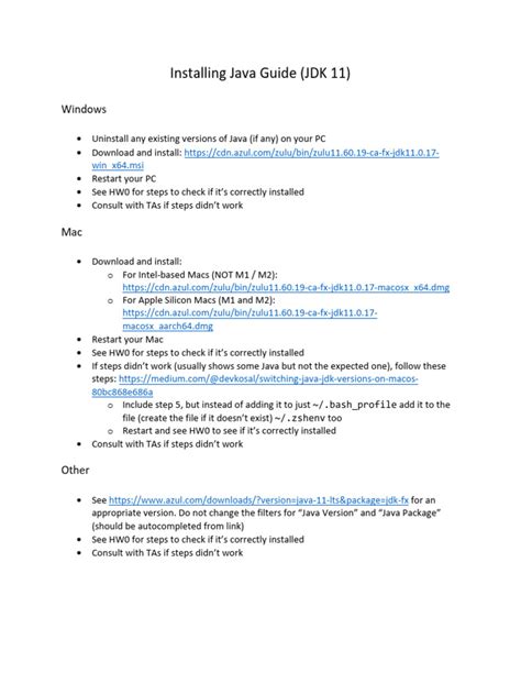 Installing Java Guide Jdk 11 Pdf