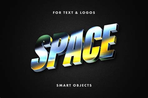 Premium Psd Retro Space Intro Title Text Effect