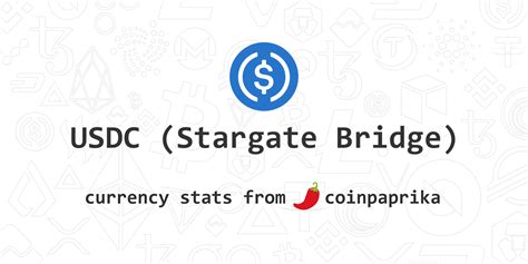 Usdc Stargate Bridge Usdc Price Live Chart Index Market Cap Coinpaprika