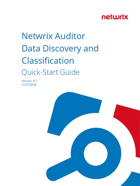 Netwrix Auditor Data Discovery And Classification Quick Start Guide