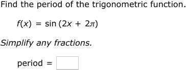 IXL Find Properties Of Sine Functions Precalculus Practice