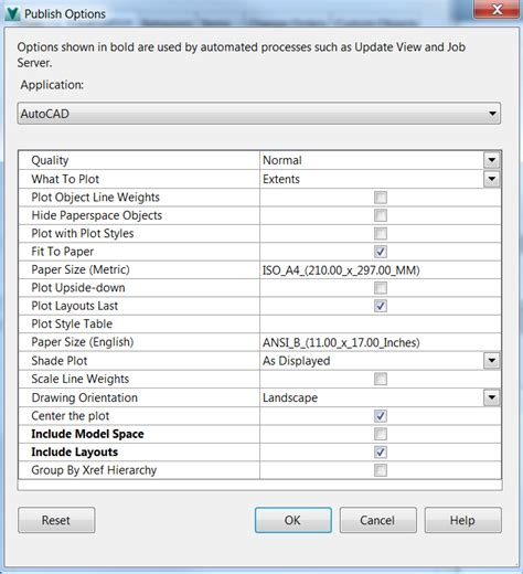 how to fine tune dwf creation when using autocad and vault