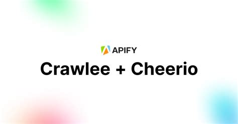 crawlee cheerio · template · apify