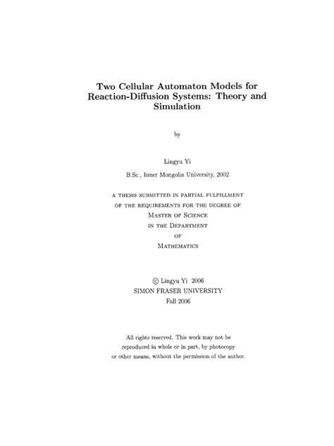etd2729 two cellular automaton models for reaction diffusion systems