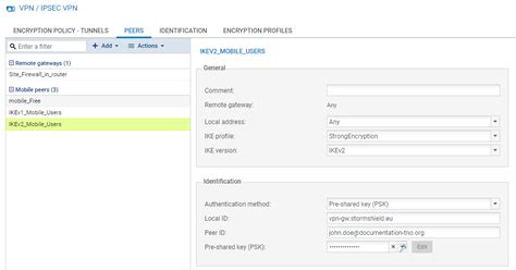 Creating The Profile Of Ipsec Vpn Peers