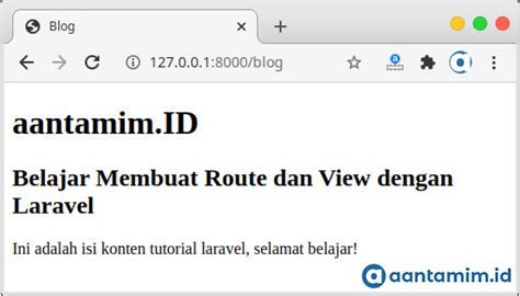 Laravel 2 Belajar Route And View Pada Laravel 8 Aantamimid