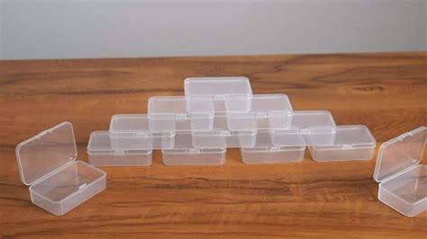 Belle Vous 12 Pak Kleine Doorzichtige Plastic Container Doosjes Met