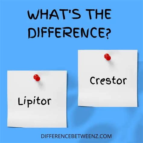 Difference Between Lipitor And Crestor Difference Betweenz