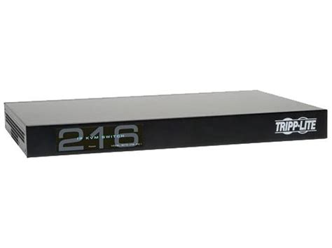 Tripp Lite 16 Port Cat5 1u Rack Mount Kvm Switch With Ip Remote Access 2 1 User Vga Usb B072