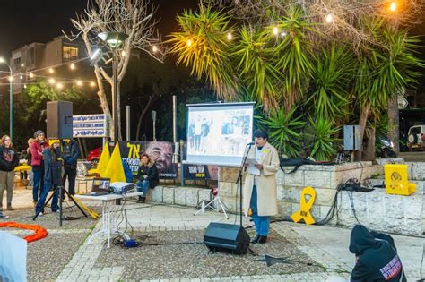 Assembly Of Support Of The Hostages Haifa Editorial Photography Image Of Abducted Strip