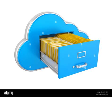 Cloud Computing File Storage Isolated Stock Photo Alamy