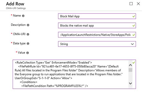 Support Tip Using Applocker To Create Custom Intune Policies For Windows 10 Apps Microsoft