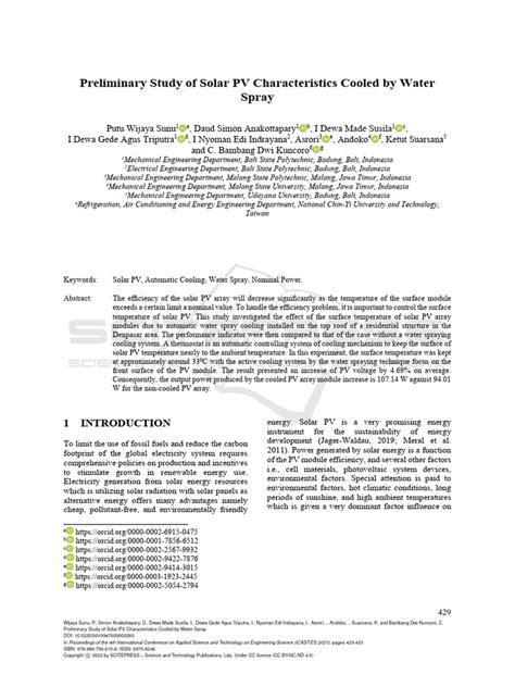 2023 02 Prcd Icast 2021 Asrori Pdf Photovoltaics Solar Panel