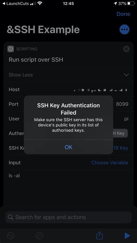 setting up ssh for shortcuts thoughtasylum