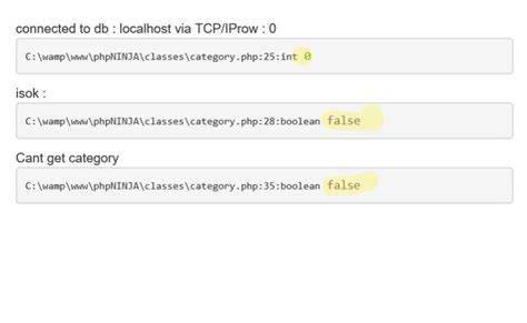 Database Passing Db Object To Php Class Oop Style Does Not Work Stack Overflow