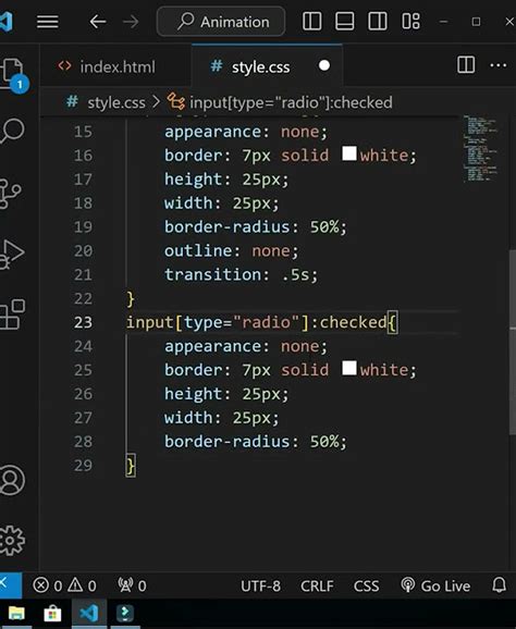 How To Use Radio Button Animation Using Html And Css Html Css Html