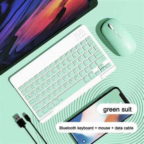 Bluetooth Keyboard And Mouse Combo Rechargeable Wireless Keyboard And