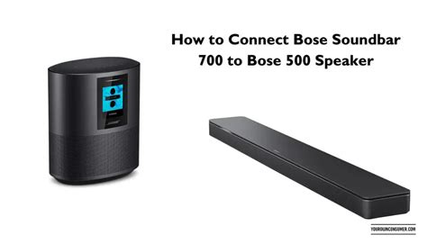 How To Connect Bose Soundbar To Bose Your Own Consumer
