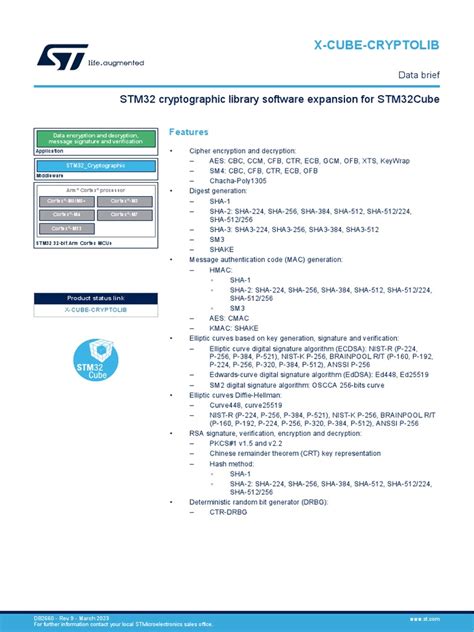 X Cube Cryptolib Pdf Pdf Cryptography Security Technology