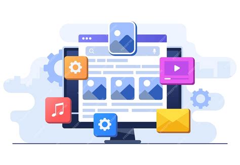 Premium Vector Search Results From Search Engine Displayed On Web Browser