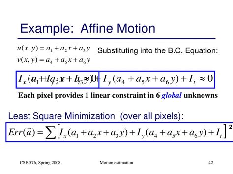 Ppt Motion Estimation Powerpoint Presentation Free Download Id491631