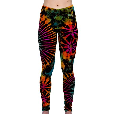 Tie Dye Leggings For Women Colorful Festival Leggings Soul Flower
