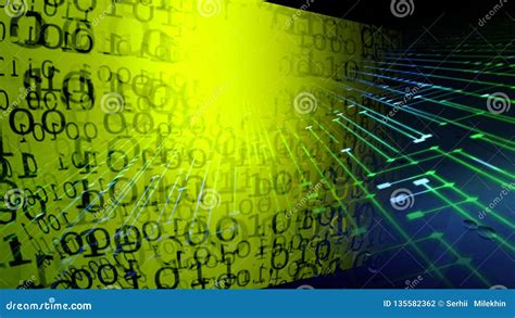Technology Background Binary Code Stock Footage Video Of Concept Machine