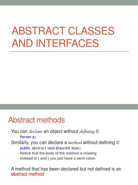 Interfaces Pdf Class Computer Programming Method Computer Programming