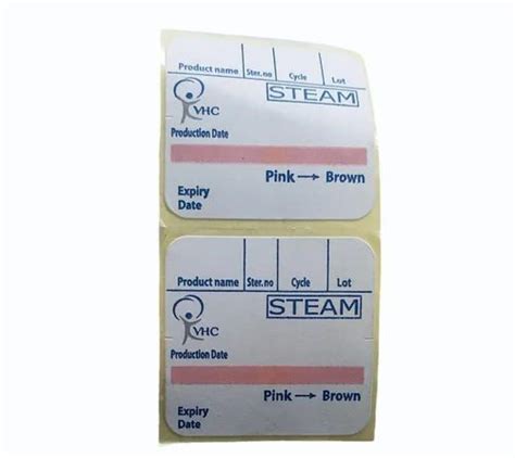 Steam 3 Line Label Indicator Double Adhesive Size 5 Inch At Best