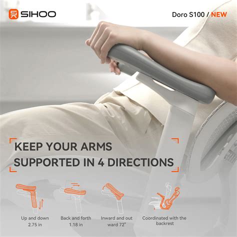 Sihoo Doro S100 כסא ארגונומי יוקרתי שחור הנציג הרשמי של Sihoo בישראל