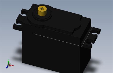 舵机 SOLIDWORKS 2012 模型图纸下载 懒石网