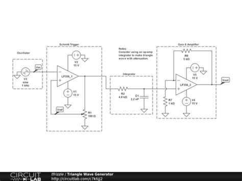 Triangle Wave Generator Circuitlab