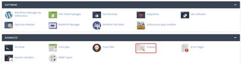 how to use the index manager in cpanel liquid web