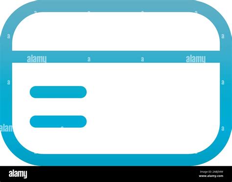 Card User Interface Blue Gradient Vector Illustration Stock Vector