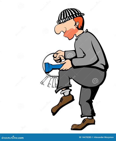 Dief Vector Illustratie Illustration Of Gestolen Sleutel 14478285