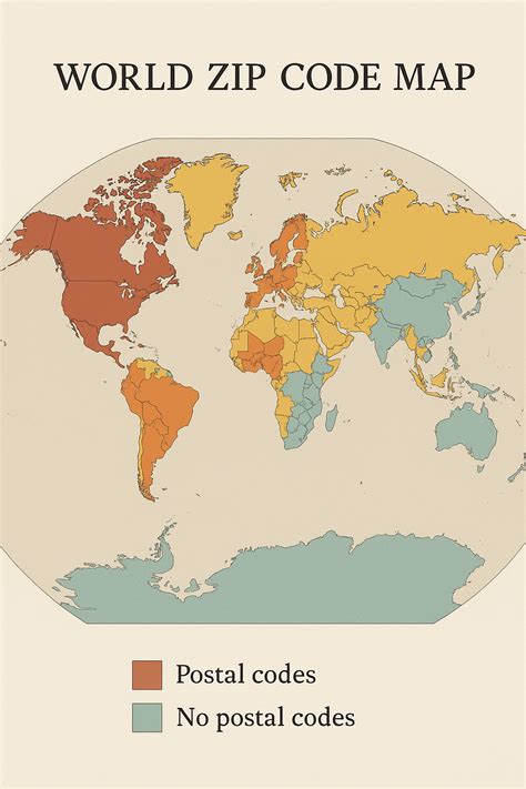 World Zip Code Map Global Postal Code Zones