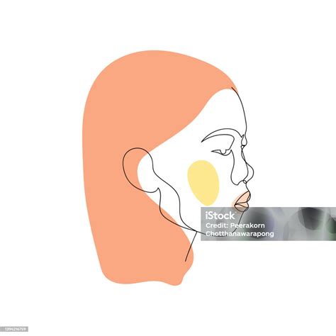 최소한의 아이 소녀 얼굴을 가진 추상적 인 현대 미술 포스터 한 줄짜리 얼굴 8 9 살에 대한 스톡 벡터 아트 및 기타 이미지 8 9 살 귀여운 낙서 드로잉 Istock