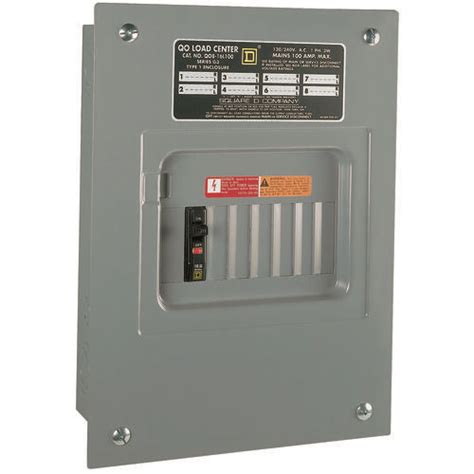 Square D Qo816l100scp Qo Load Center 100 A 8 Space 16 Circuit