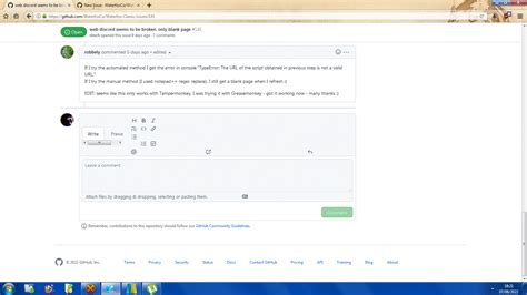 Waterfox 2022 8 Messy Reply Box On Github · Issue 147 · Browserworkswaterfox Classic · Github