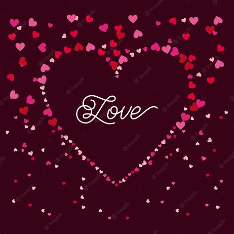 Premium Vector Love Heart Romantic Passion Emotion