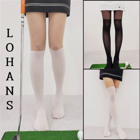 반반 투톤 골프스타킹 자외선차단 올인원 오버니삭스 보정 팬티스타킹 여성 골프 양말 네이버 블로그