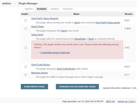 Gerrit Trigger Plugin Not Listed In Jenkins Stack Overflow
