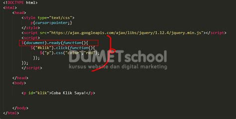 contoh penjelasan tentang document ready pada jquery kursus website