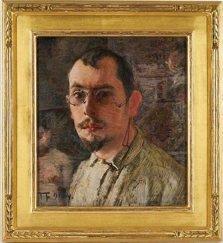 Frederick Friis O B Self Portrait Sold At Auction On 13th July Case
