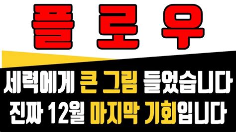 플로우 플로우코인플로우코인전망플로우코인분석플로우목표가플로우전망플로우대응플로우호재플로우차트플로우