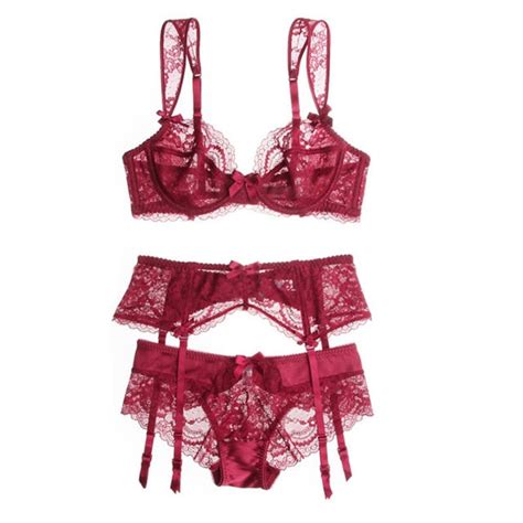 3 Piece Lux Lace Sissy Lingerie Set Sissy Lux