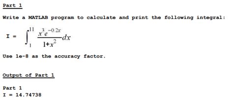Solved Please Provide The Code For The Matlab Script To Chegg
