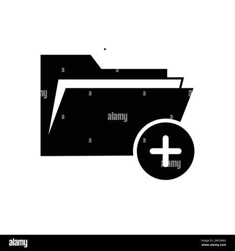 Add Files Vector Icon Add Folder Symbol Simple Modern Flat Vector