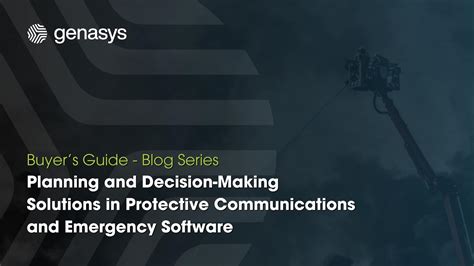 Planning For Emergencies Solutions In Protective Communications Genasys