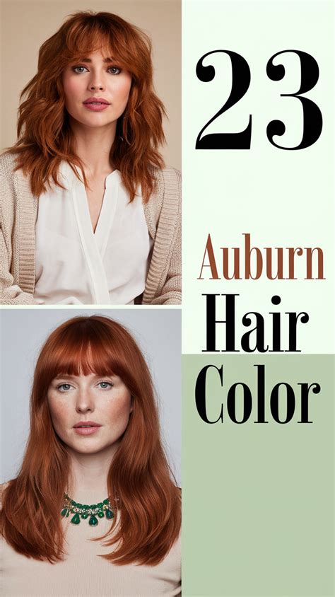 Auburn Hair Color 2025 23 Trendy Ideas For Short Dark And Copper Highlights